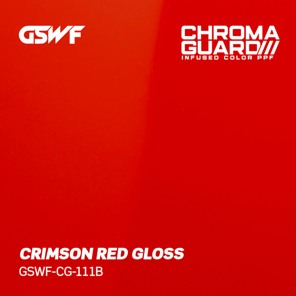 GSWF CRIMSON RED PPF paint protection film, glossy, dark red | TSS GROUP