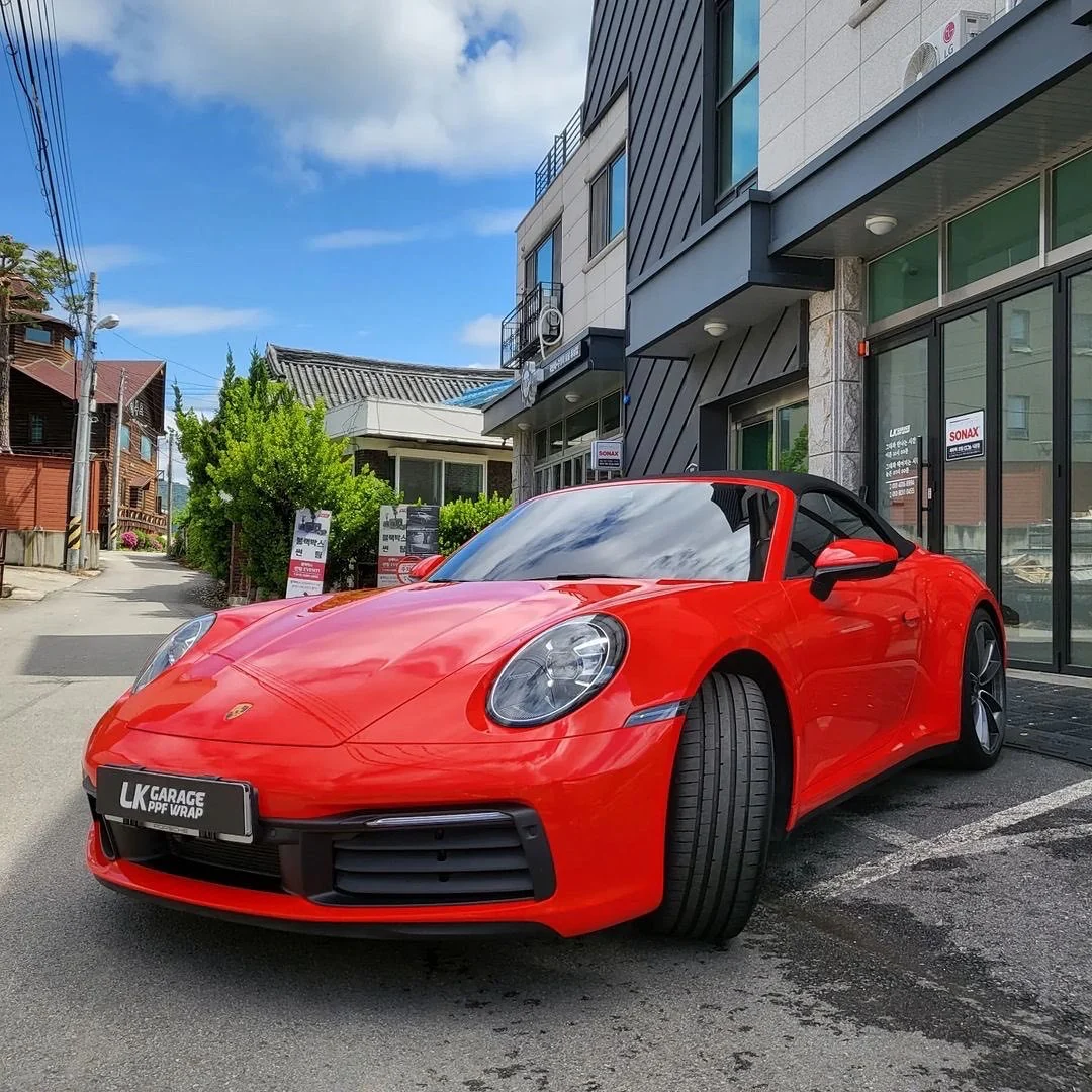 GSWF CRIMSON RED PPF paint protection film, glossy, dark red | TSS GROUP