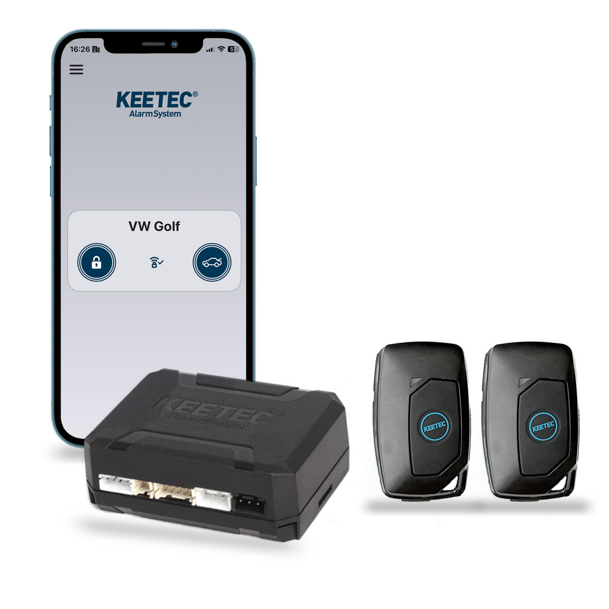 KEETEC BLADE CONTROL car alarm with connection to CAN BUS with ...