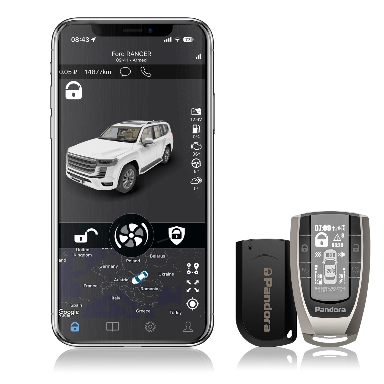 Pandora ELITE two-way GSM/GPS car alarm | TSS GROUP
