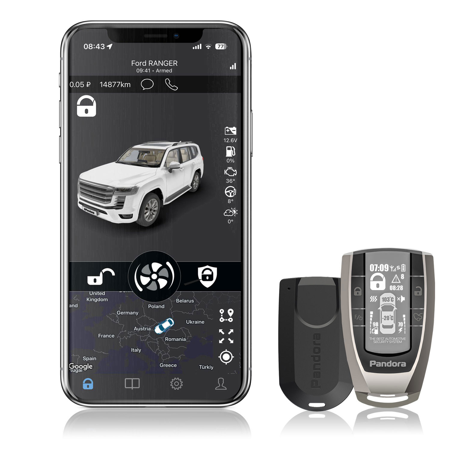 Pandora ELITE two-way GSM/GPS car alarm | TSS GROUP