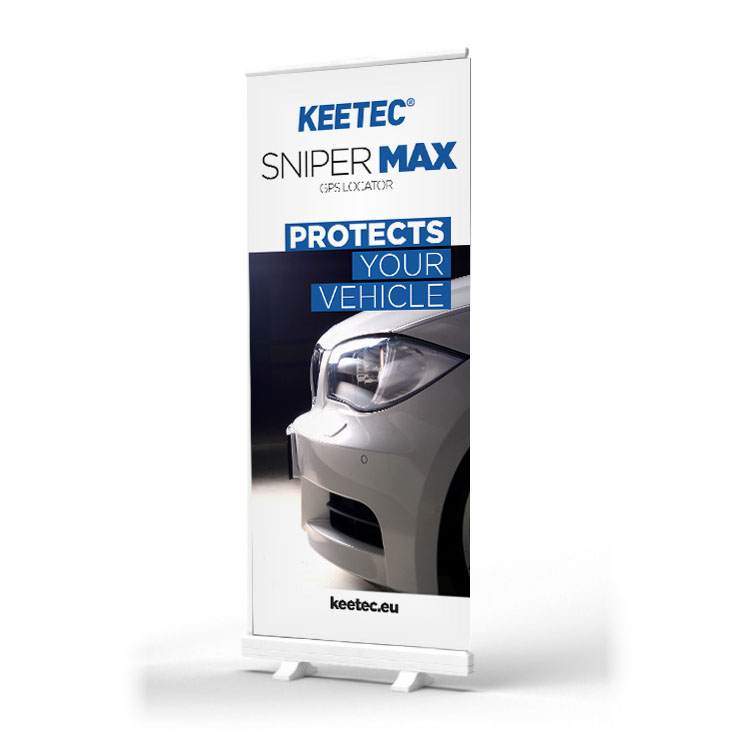 SNIPER MAX ROLL BANNER advertising banner | TSS GROUP